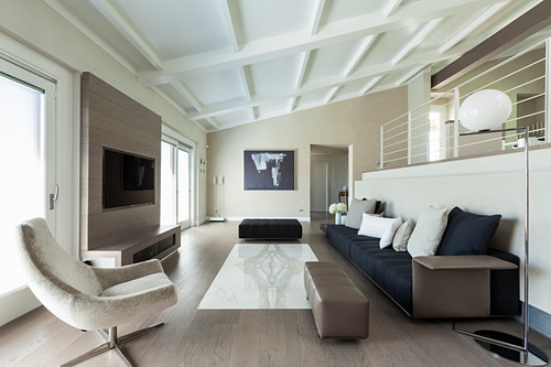 Offenes Wohnzimmer Bilder – Interior Design-Fotos kaufen living4media