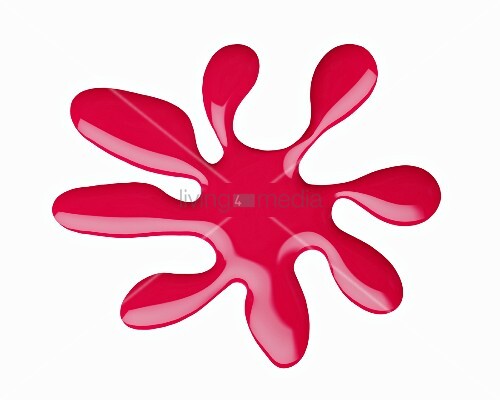 Roter Farbklecks – Bild kaufen – 11165625 living4media